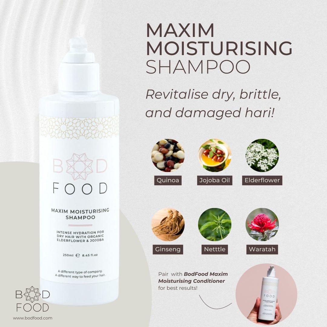Maxim Moisturising Shampoo for Dry Hair | BodFood Australia